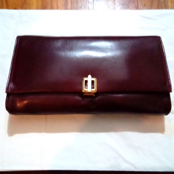 Lord & Taylor | Bags | Vintage Lord Taylor Brown Leather Purse Handbag ...